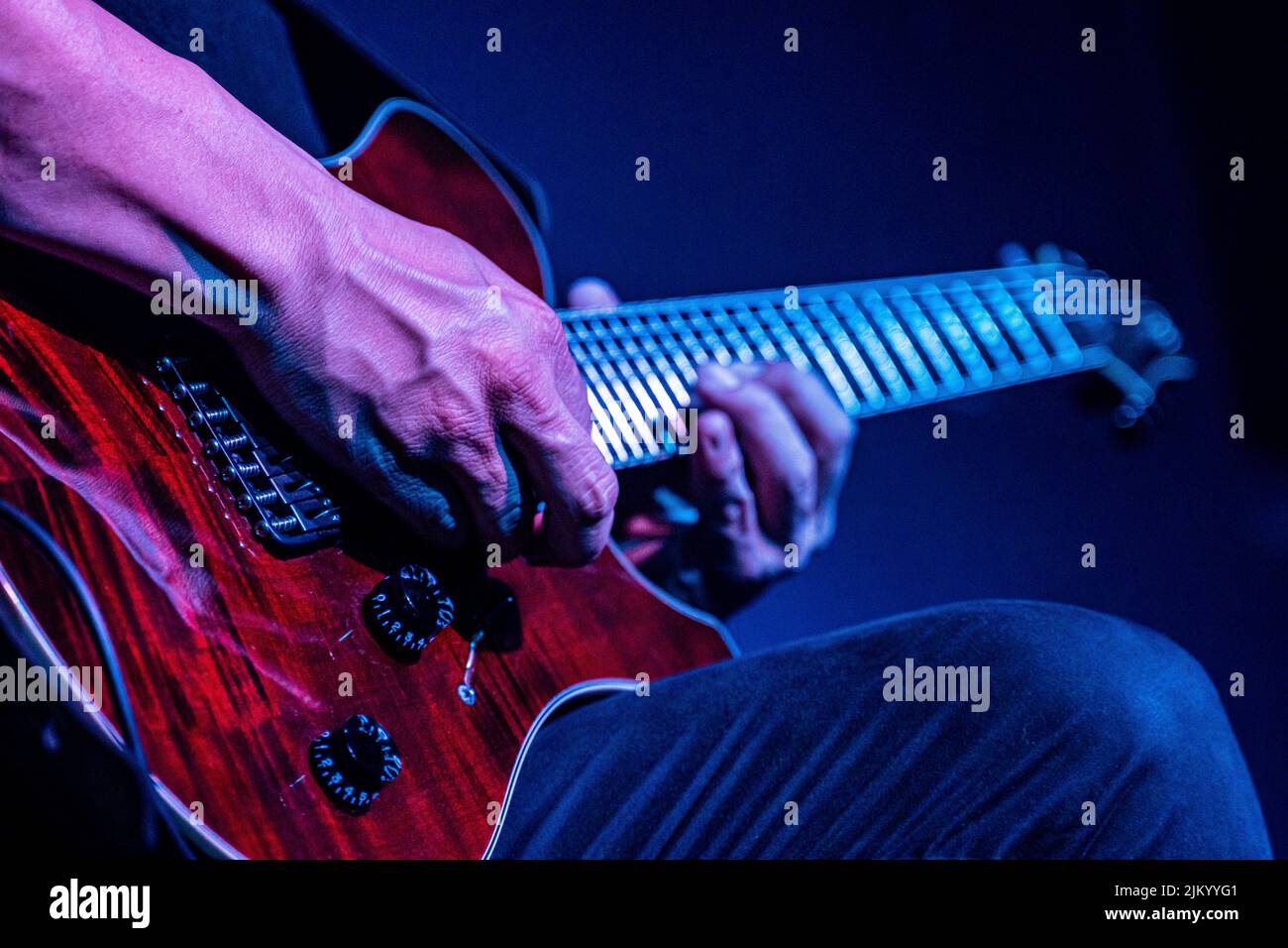 Madrid, Spain. April 14, 2022. Concert of the Spanish music group ...