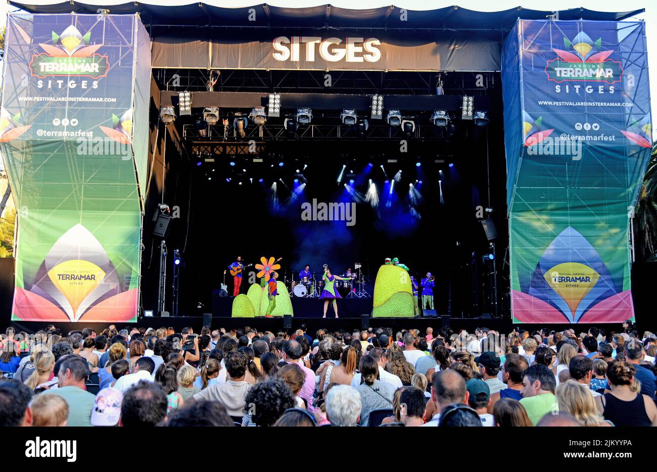 El Pot Petit performs at the Festival of Jardins of Terramar in Sitges ...