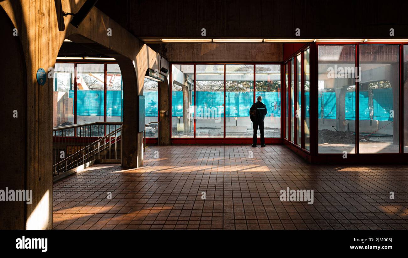 Person standing inside hi-res stock photography and images - Alamy