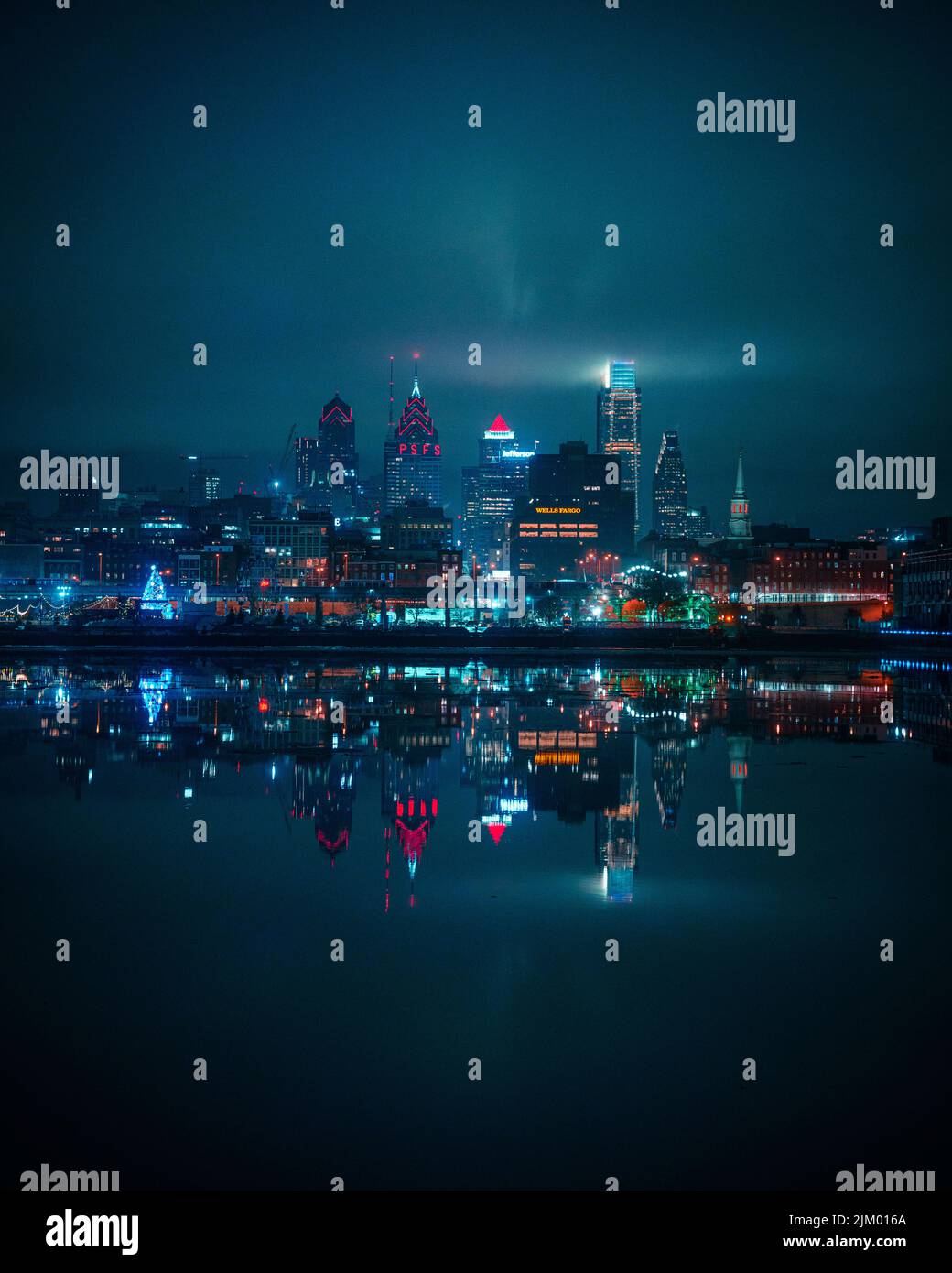 City skyscrapers reflection skyline downtown buildings hi-res stock ...