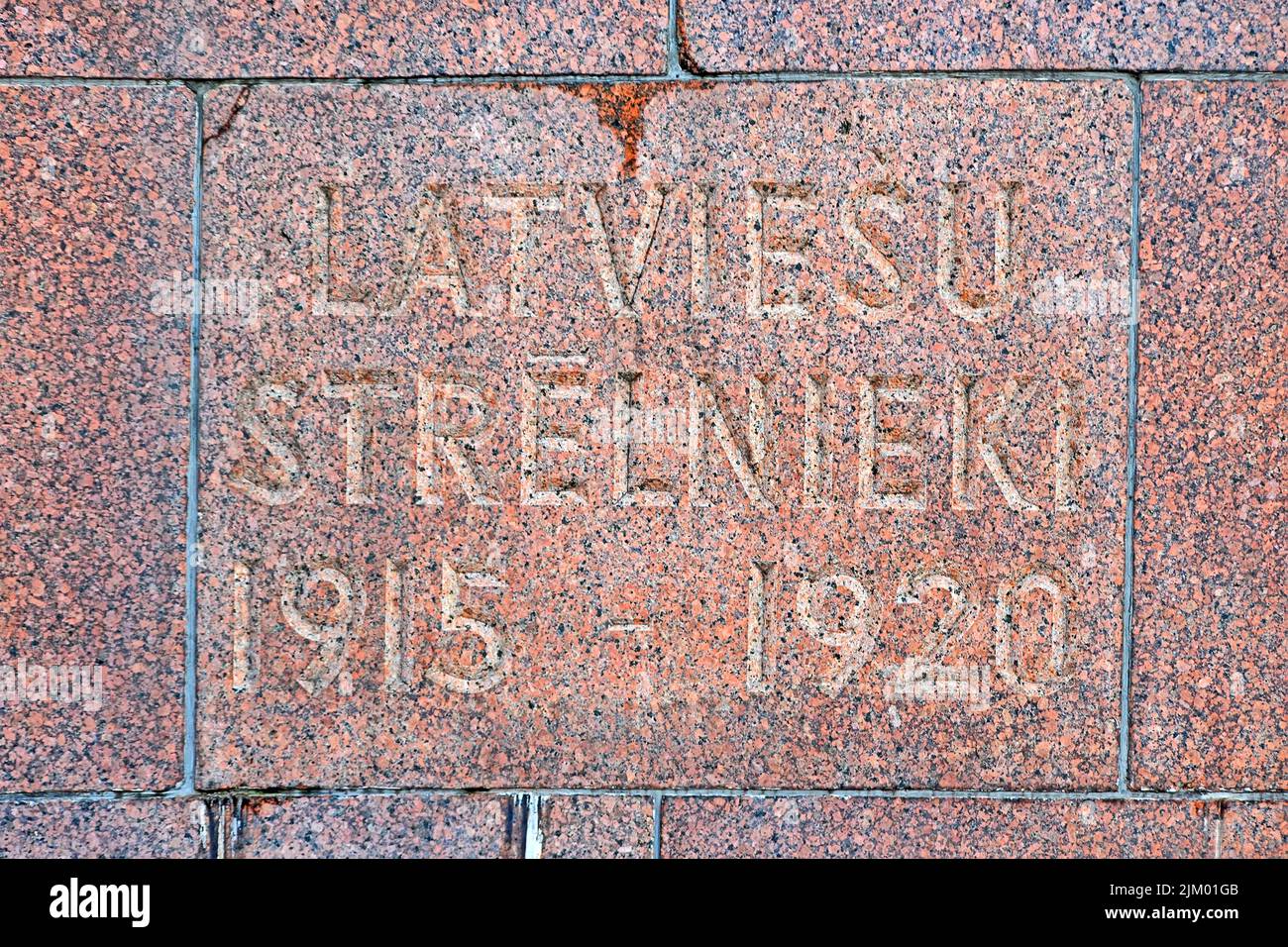 Soviet monument of the latvian red riflemen hi-res stock photography ...