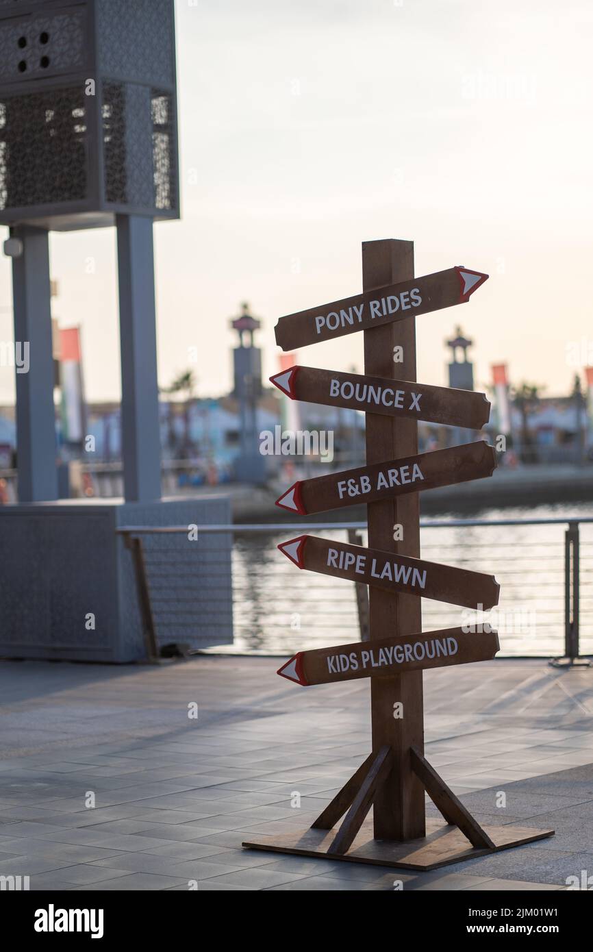 Direction signs festival hi-res stock photography and images - Alamy