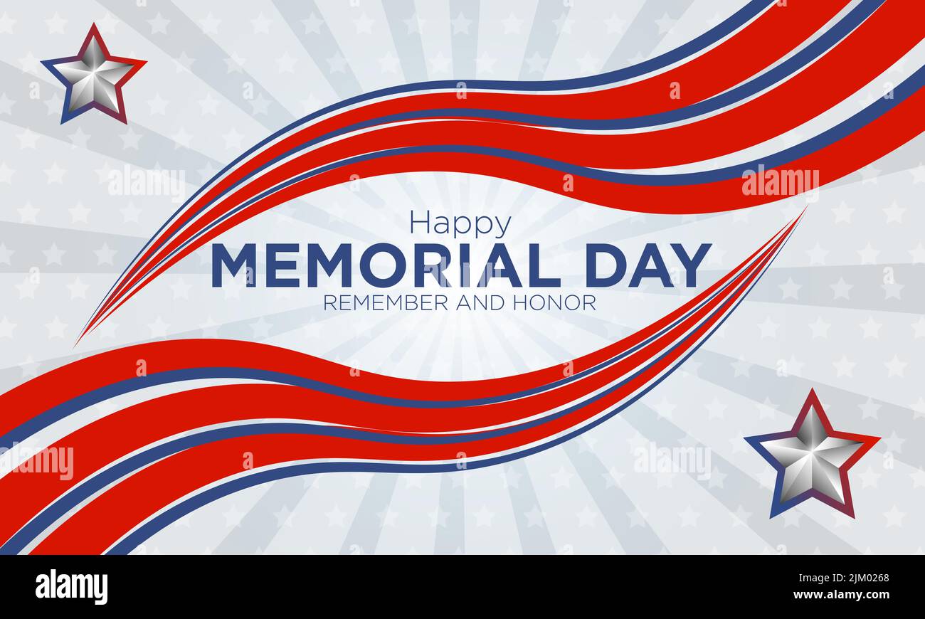 A creative background for Memorial day decorated with Stock Vector ...