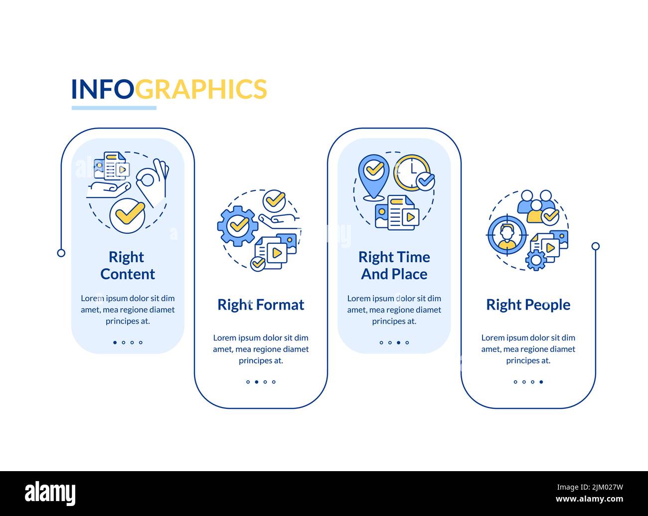 Content principles infographic template Stock Vector Image & Art - Alamy