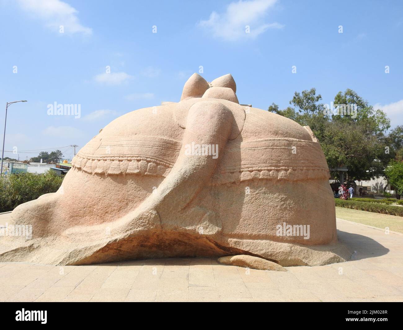 Closeup of beautiful Veerabhadra Hindu temple located in Lepakshi in ...