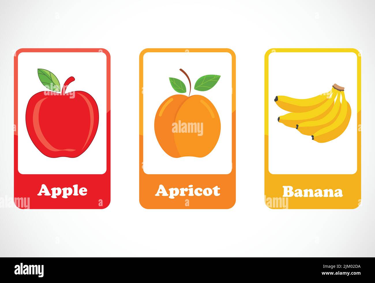 Fruit flashcards for kids. Educational cards for preschool. Printable ...