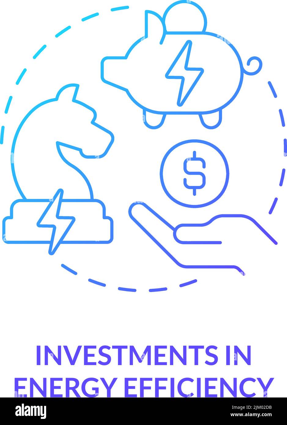 Investments in energy efficiency blue gradient concept icon Stock ... Investments in energy efficiency blue gradient concept icon Stock ...