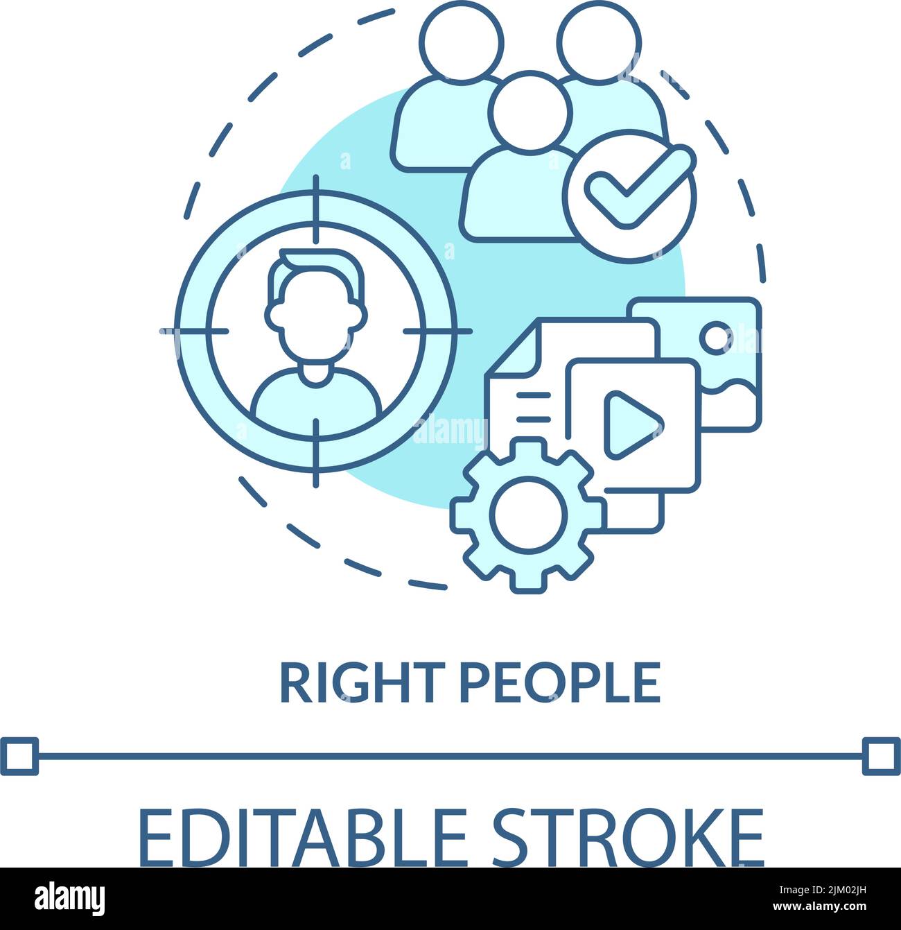 Right people turquoise concept icon Stock Vector Image & Art - Alamy