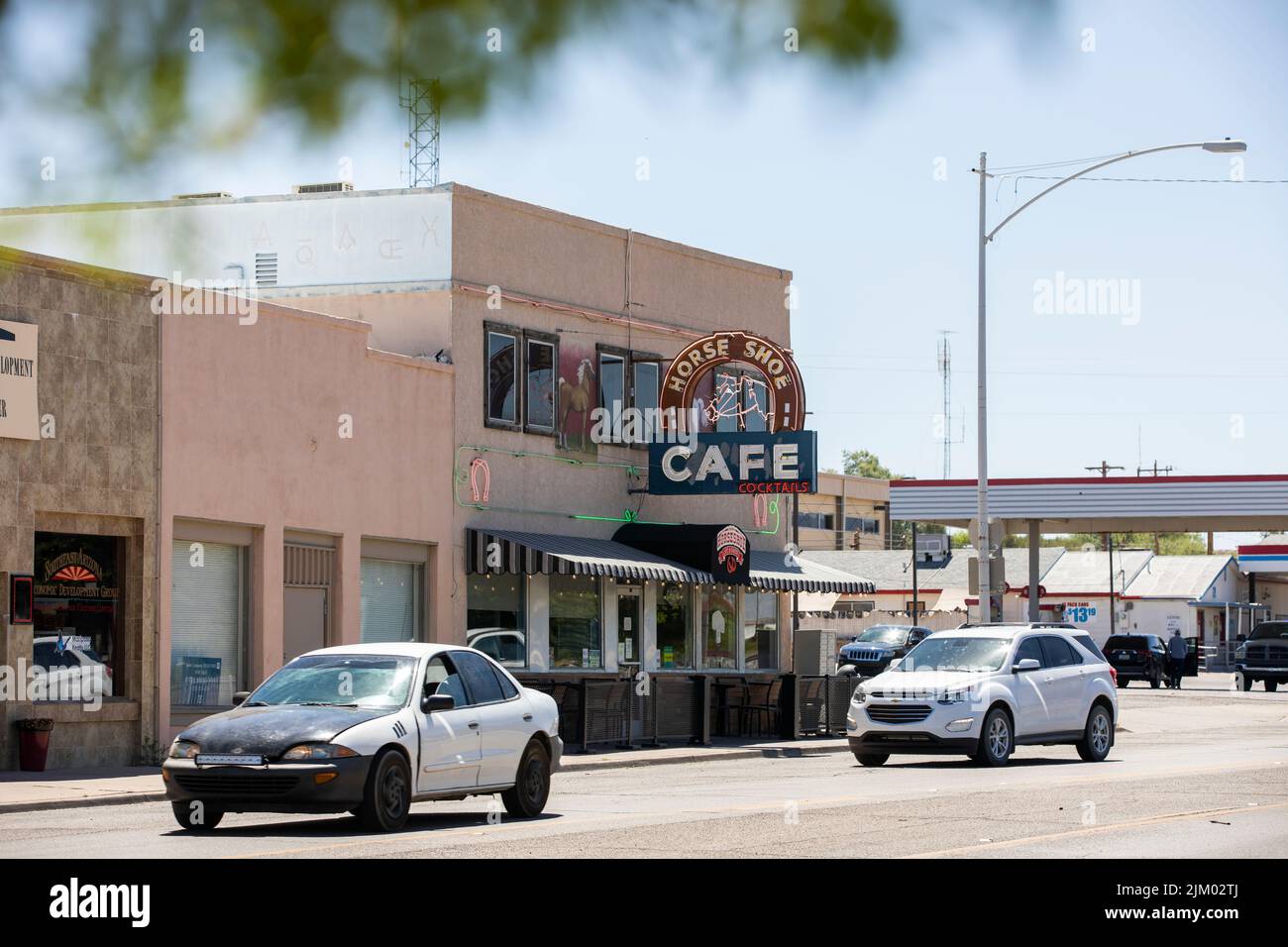 Benson, Arizona, USA - May 31, 2022: Afternoon light shines on historic ...