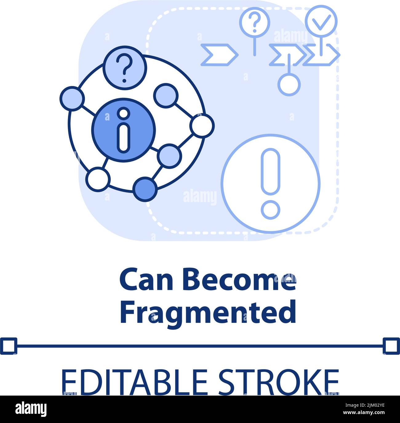 Can become fragmented light blue concept icon Stock Vector Image & Art ...