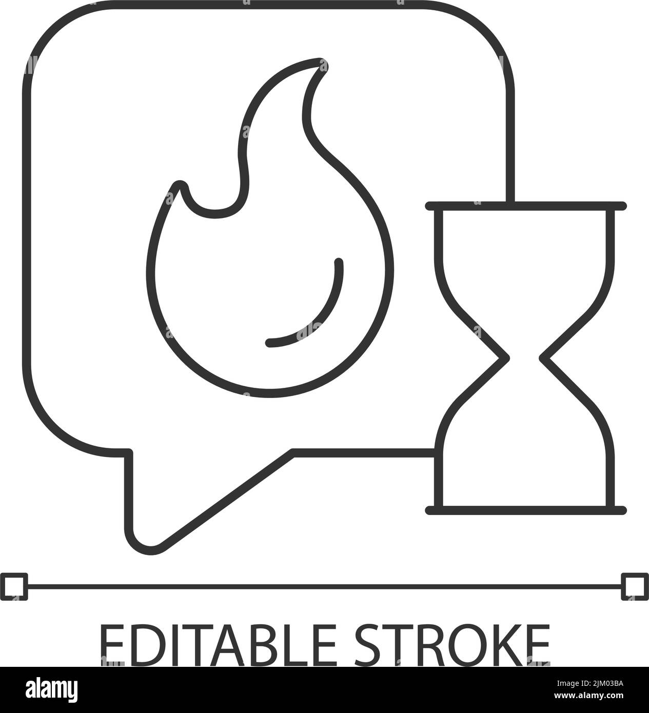 Delay response time linear icon Stock Vector Image & Art - Alamy