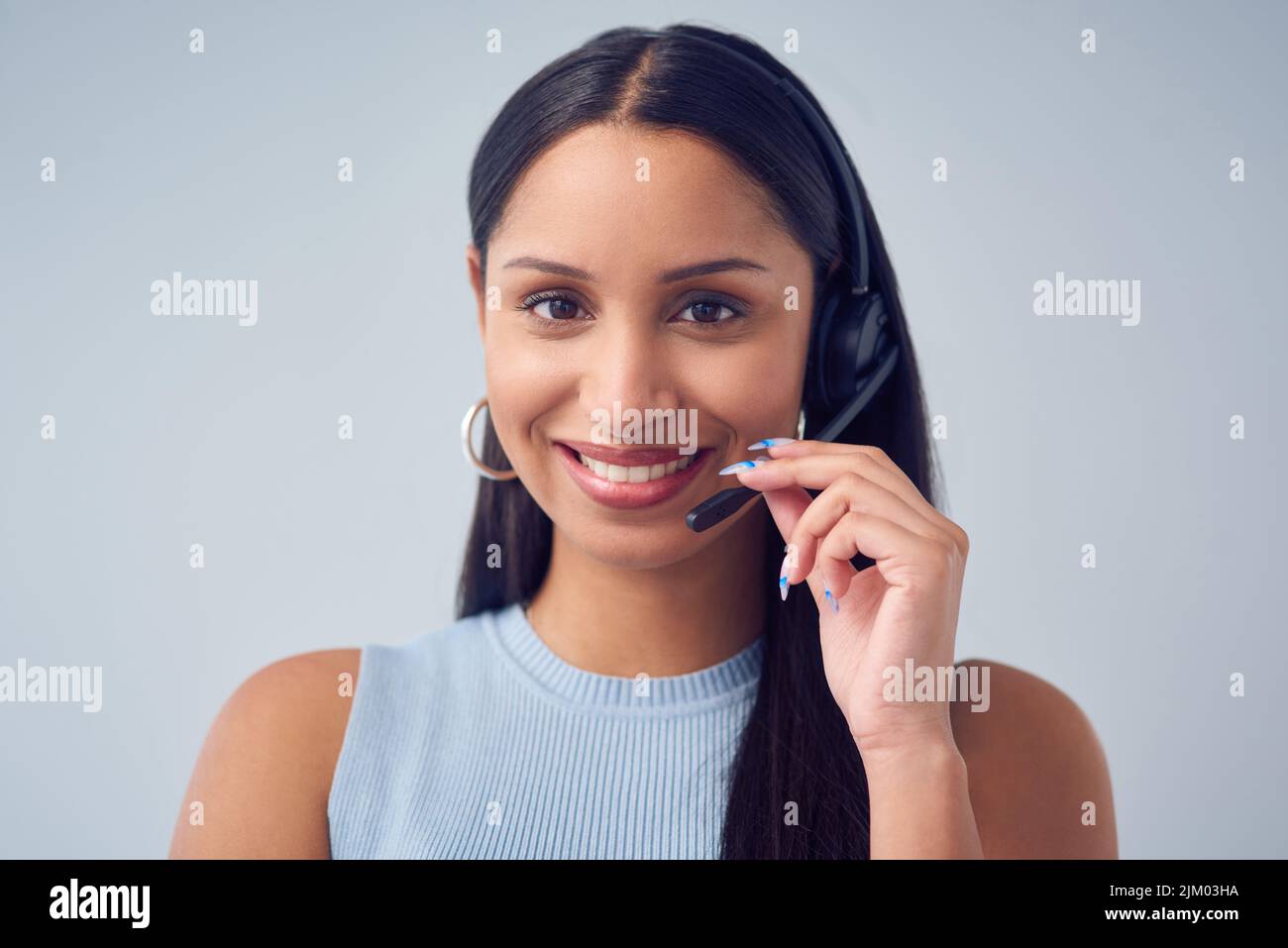 How can I hep you today. Cropped portrait of an attractive young female ...