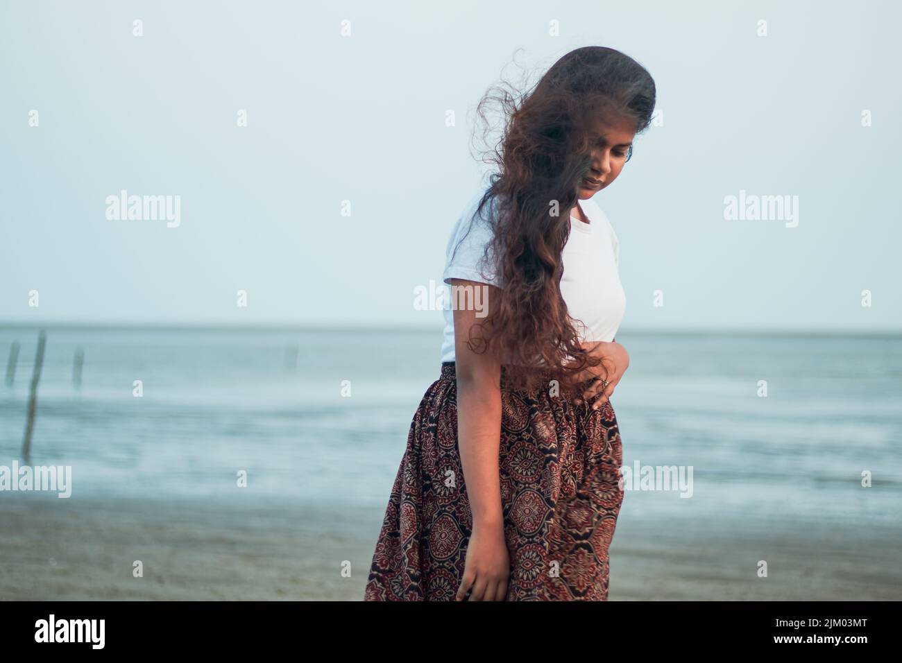 Indian girl closeup hi-res stock photography and images - Alamy