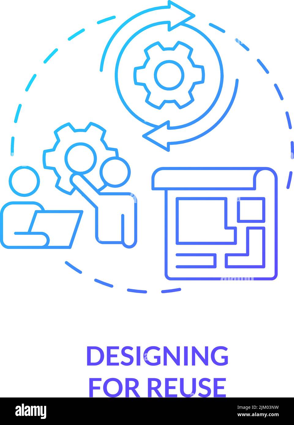 Designing for reuse blue gradient concept icon Stock Vector Image & Art ... Designing for reuse blue gradient concept icon Stock Vector Image & Art ...