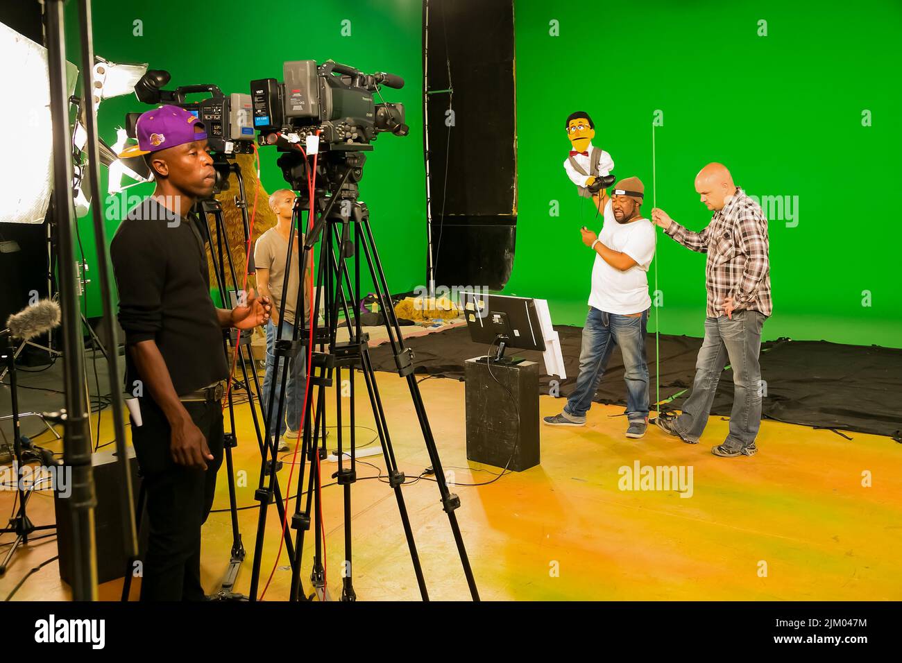The behind the scenes of children's TV puppet show in Johannesburg ...