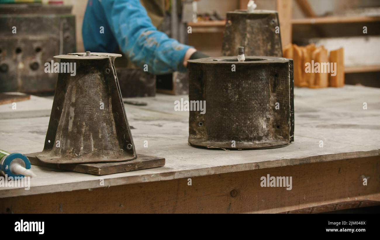 Concrete industry - different forms for the concrete casting on the ...