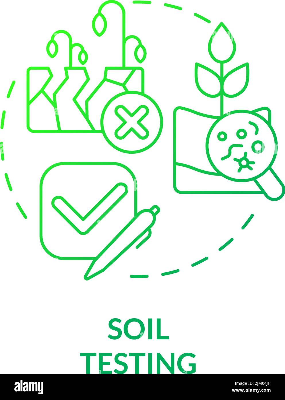 Testing soil Stock Vector Images - Alamy