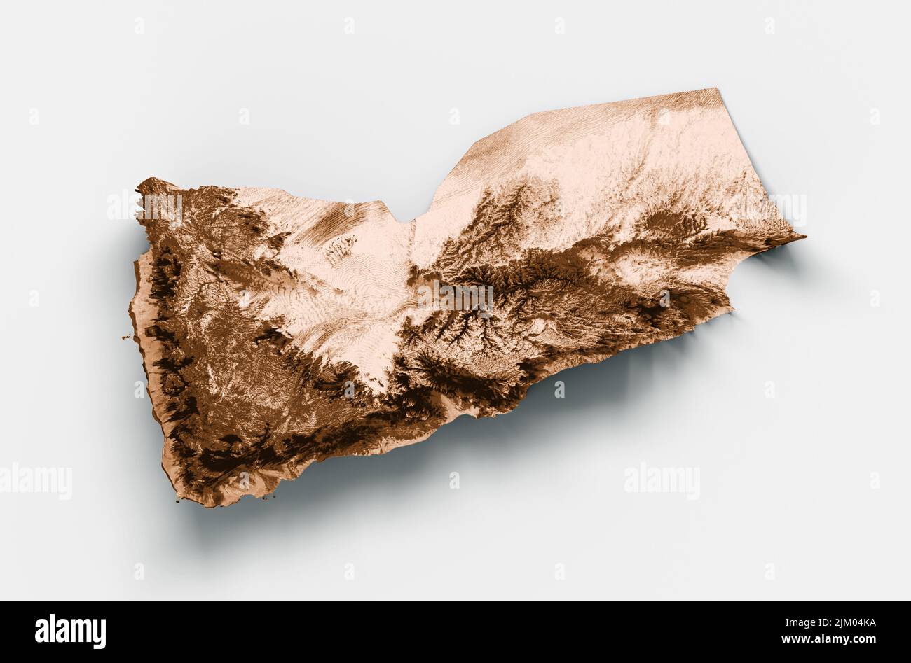 Map yemen topography hi-res stock photography and images - Alamy