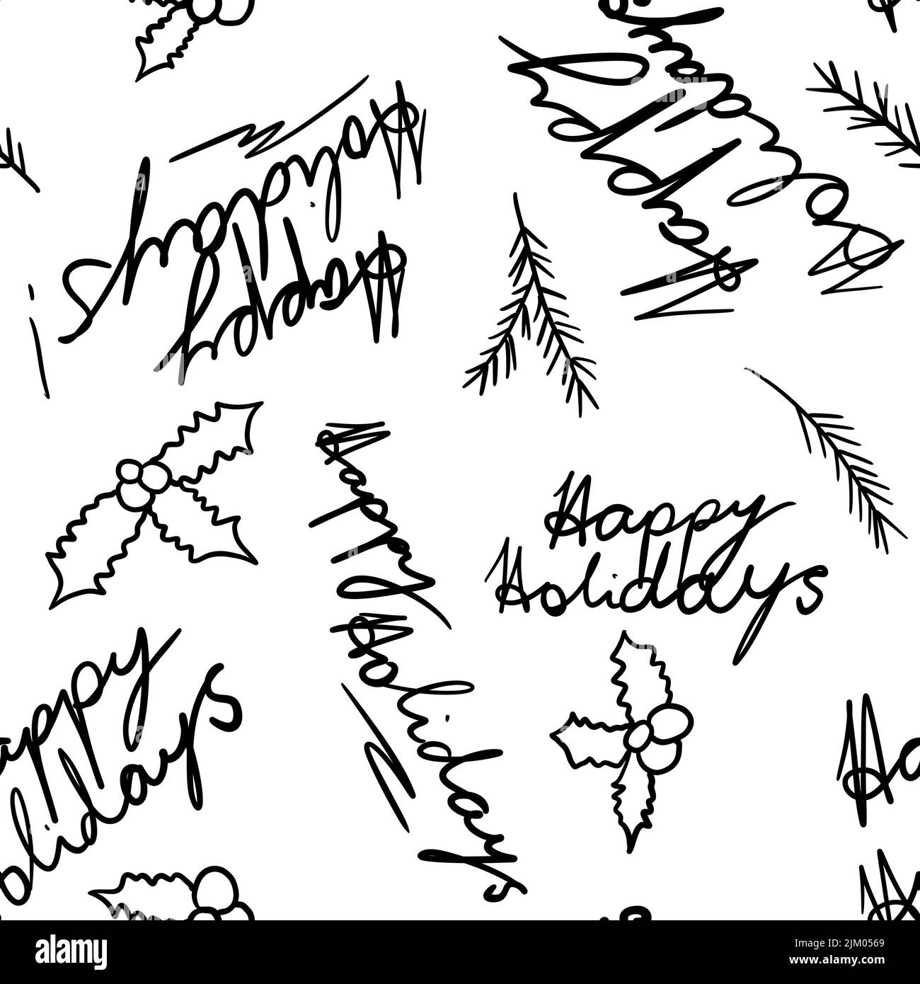 Happy holidays Black and White Stock Photos & Images - Alamy