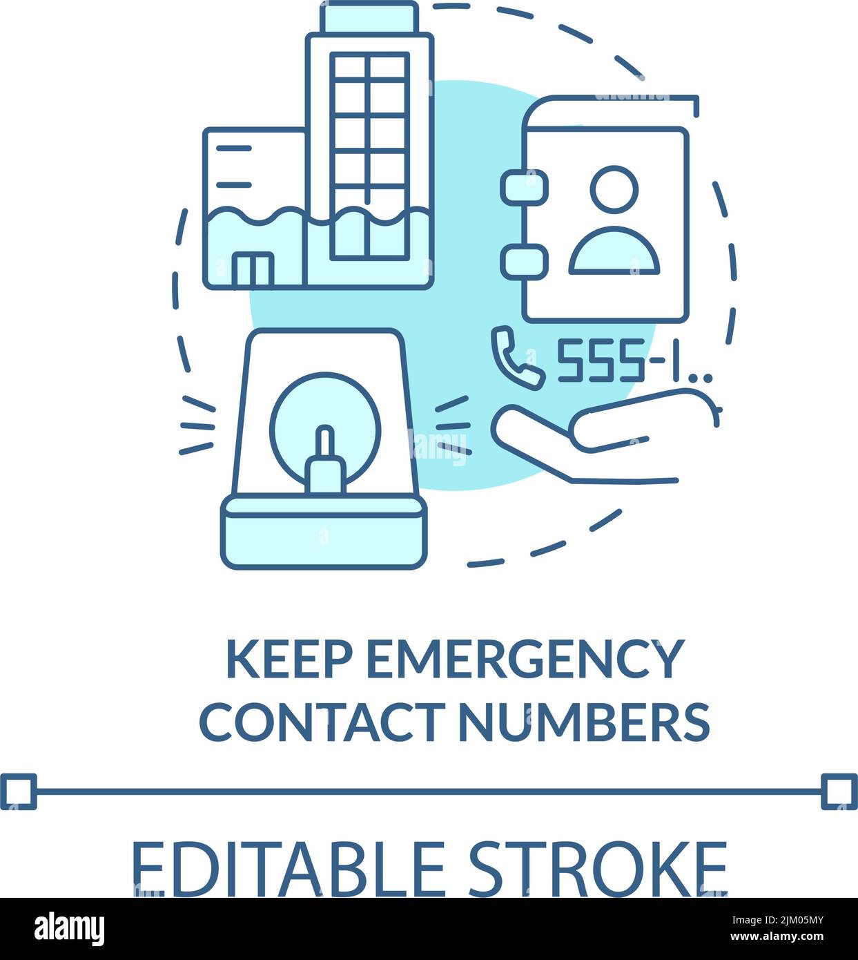 Emergency contact numbers Stock Vector Images - Alamy