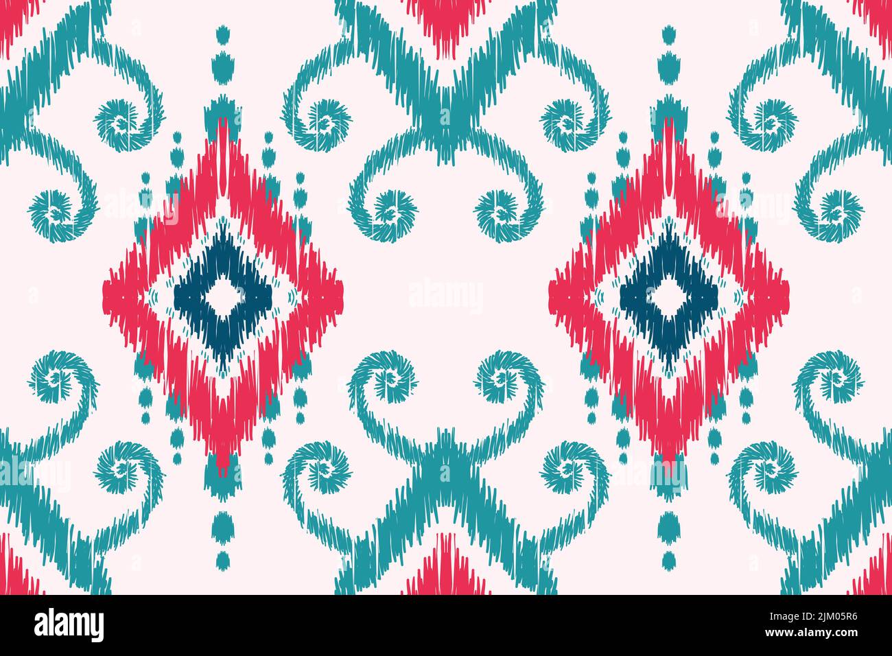 Ikat Tribal Background Ikat Seamless Pattern Tribal Background Royalty