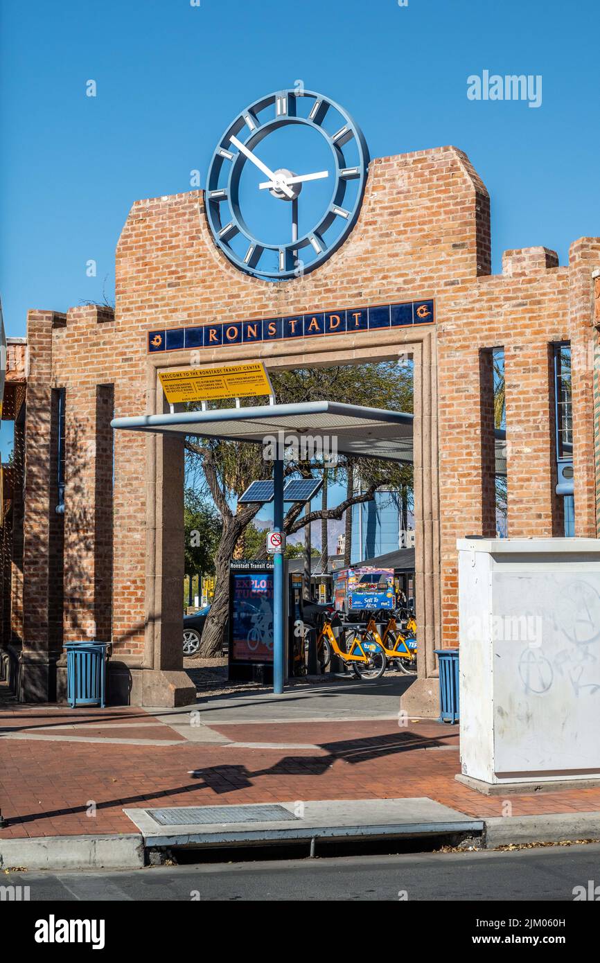 Tucson, AZ, USA - March 12, 2022: The Rondstadt Transit Center Stock ...