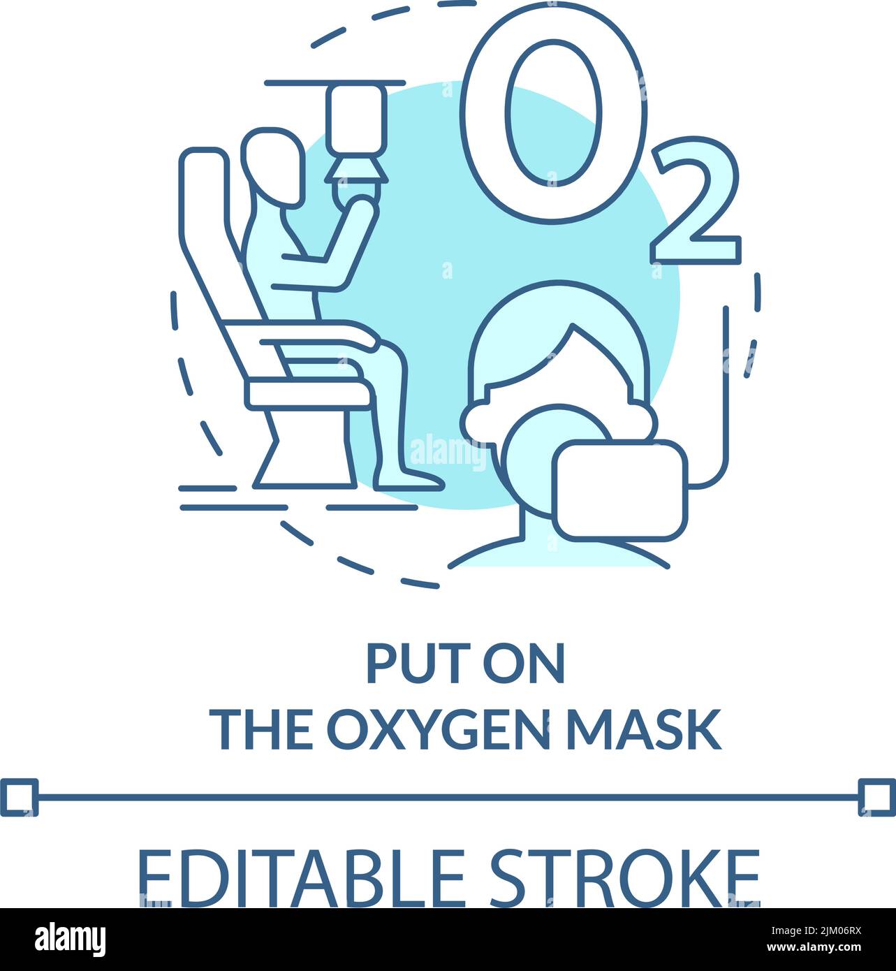 Oxygen mask airplane Stock Vector Images - Alamy
