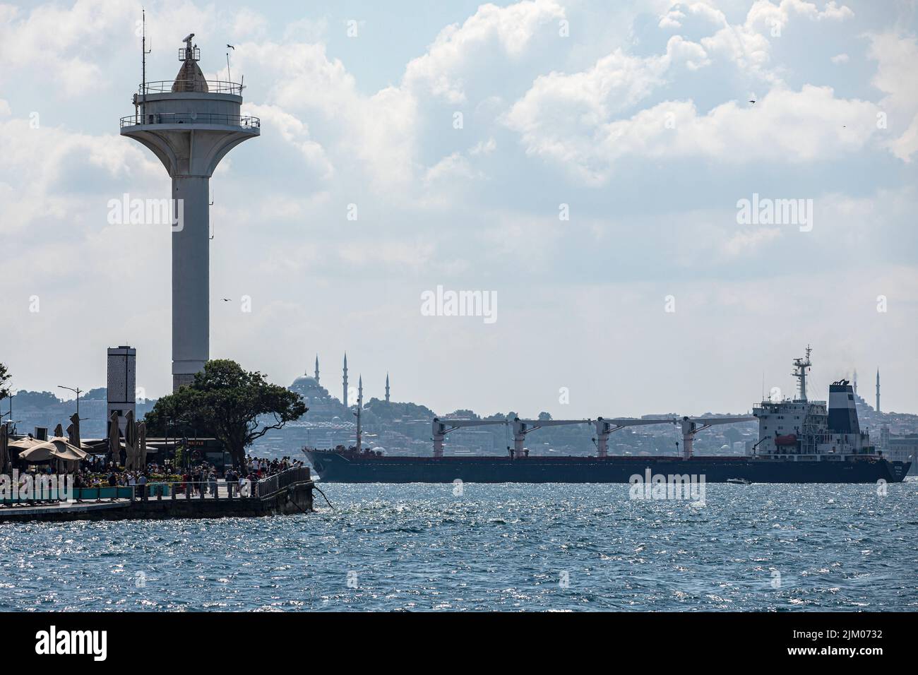 Sierra Leone-flagged dry cargo ship Razoni, carrying a cargo of 26,527 ...