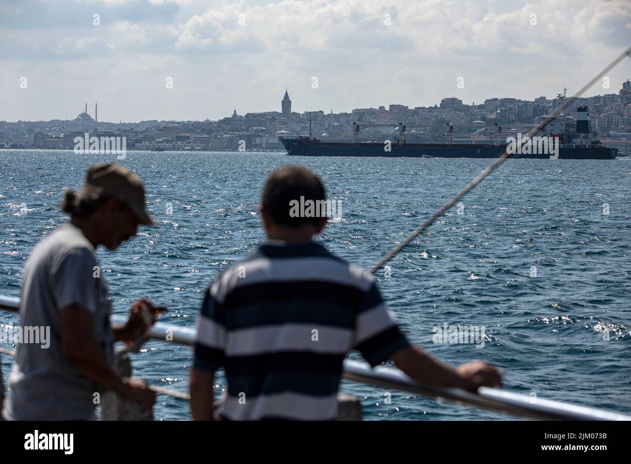 Sierra Leone-flagged dry cargo ship Razoni, carrying a cargo of 26,527 ...