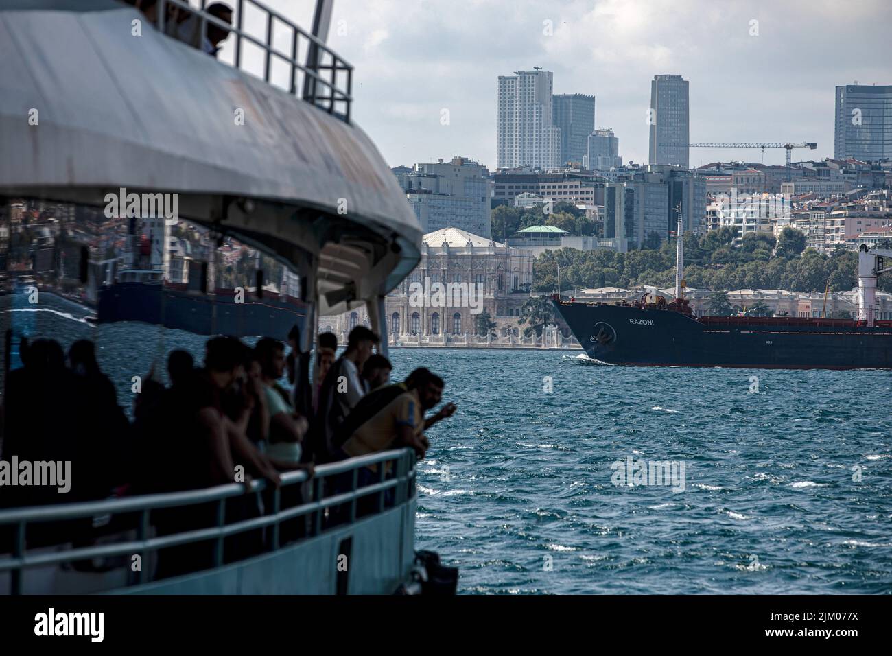 Sierra Leone-flagged dry cargo ship Razoni, carrying a cargo of 26,527 ...