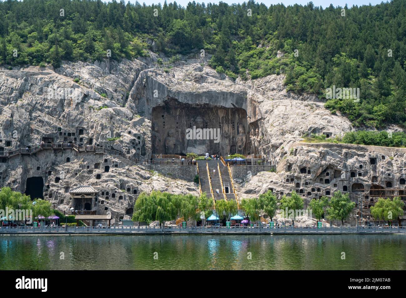 A beautiful view of Longmen Grottoes in Luoyang, China Stock Photo - Alamy