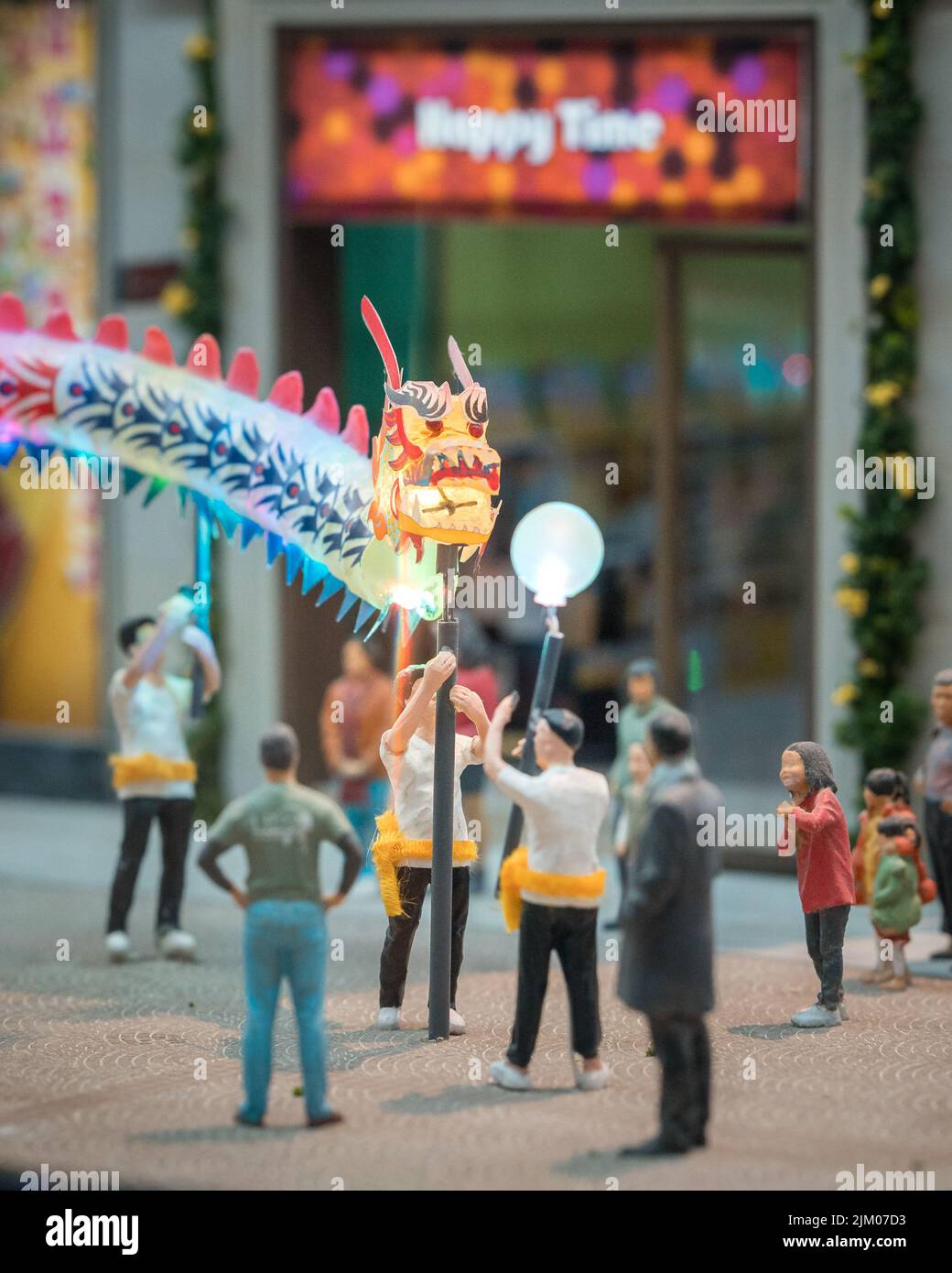 A miniature display of Hong Kong in the past at the Hong Kong: Through ...