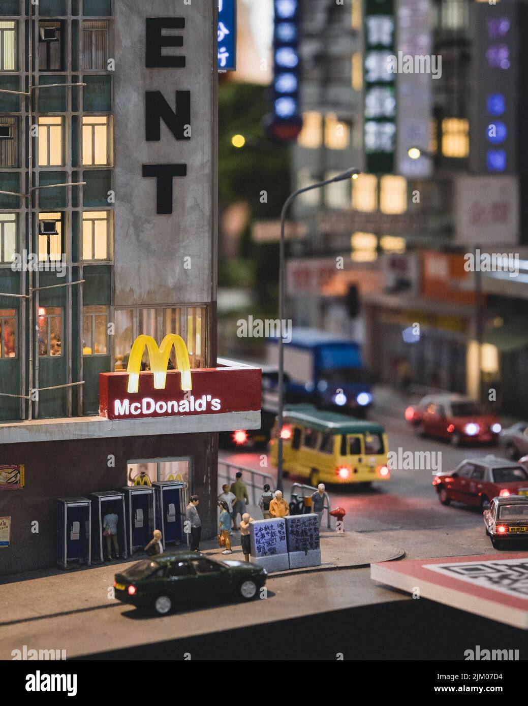 A miniature display of Hong Kong in the past at the Hong Kong: Through ...
