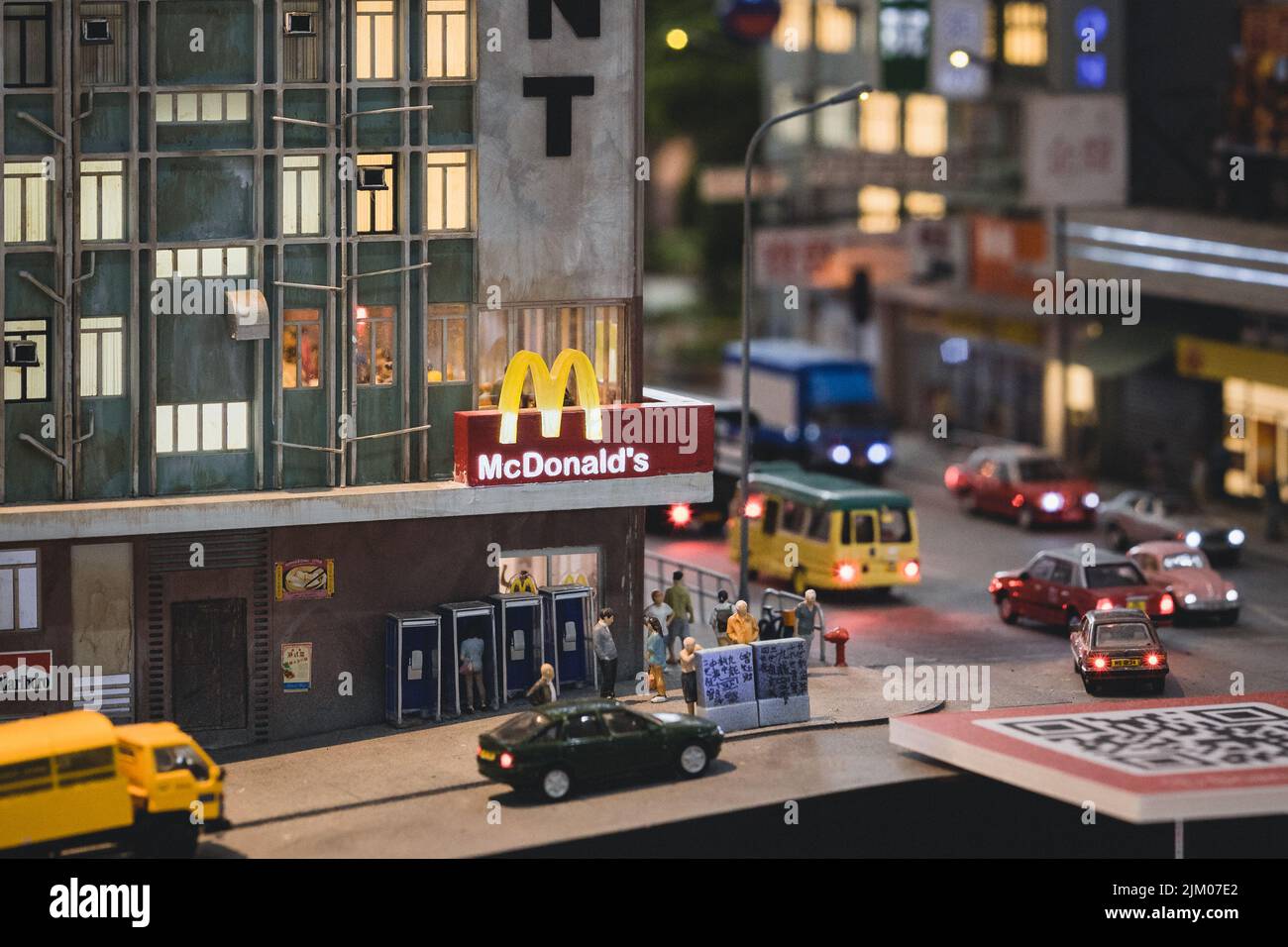 A miniature display of Hong Kong in the past at the Hong Kong: Through ...