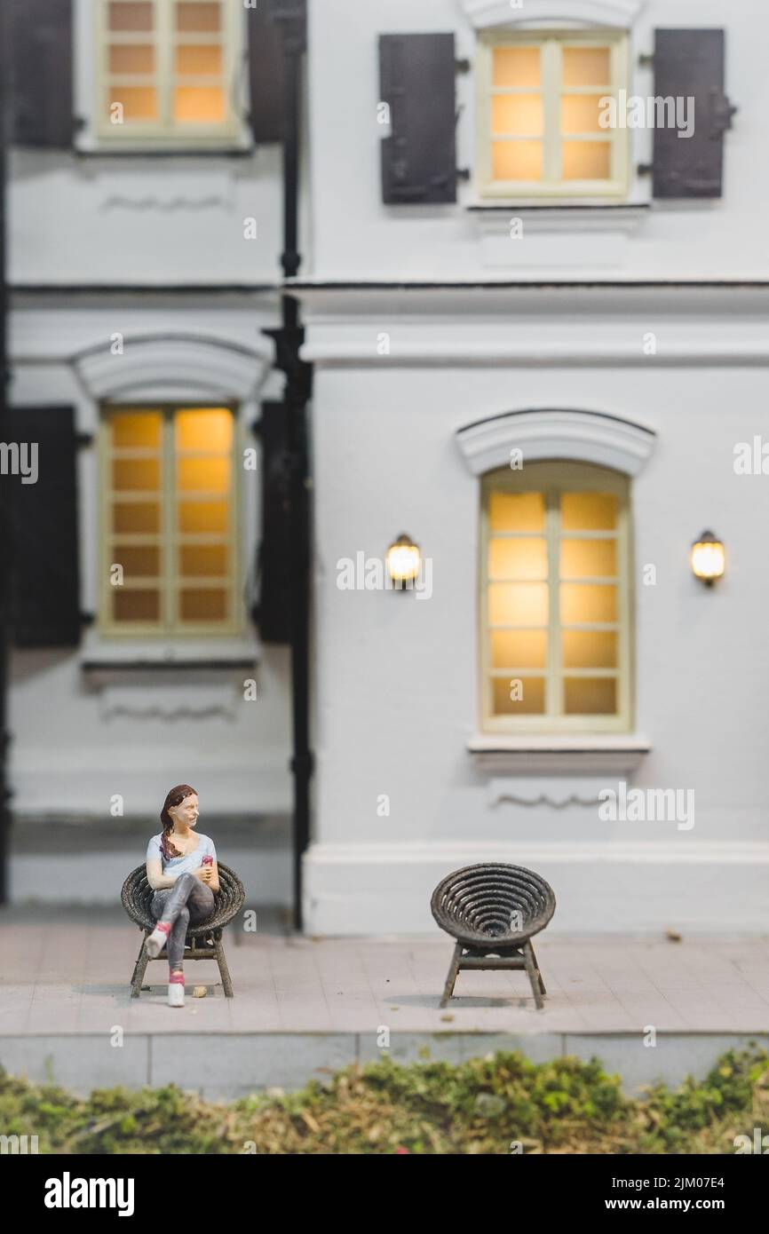 A miniature display of Hong Kong in the past at the Hong Kong: Through ...