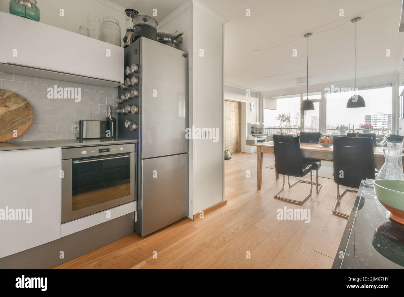 Interior of a beautiful kitchen of an elite house Stock Photo - Alamy