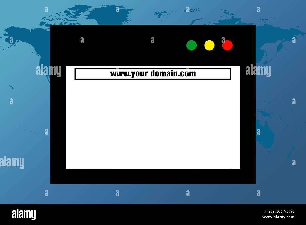 A digital illustration with a text bar on the black window against the ...