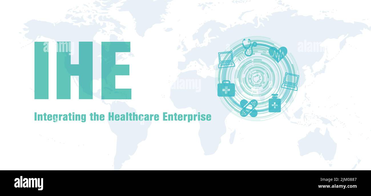 An illustration of the text "Integrating the Healthcare Enterprise ...