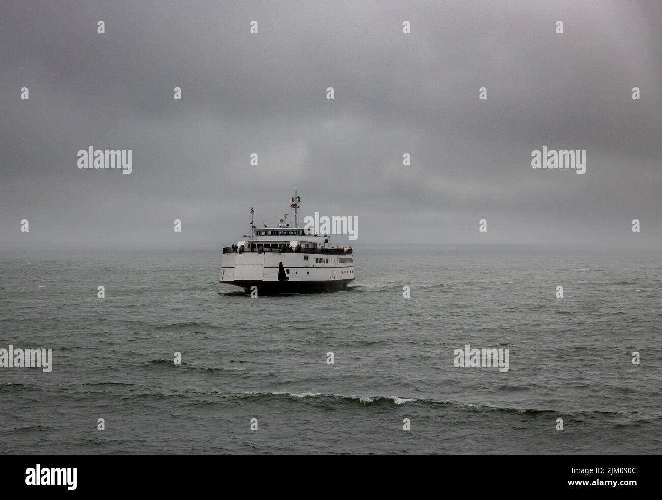 A ferry boat sailing from Cape Cod to Marthas Vineyard, USA Stock Photo ...