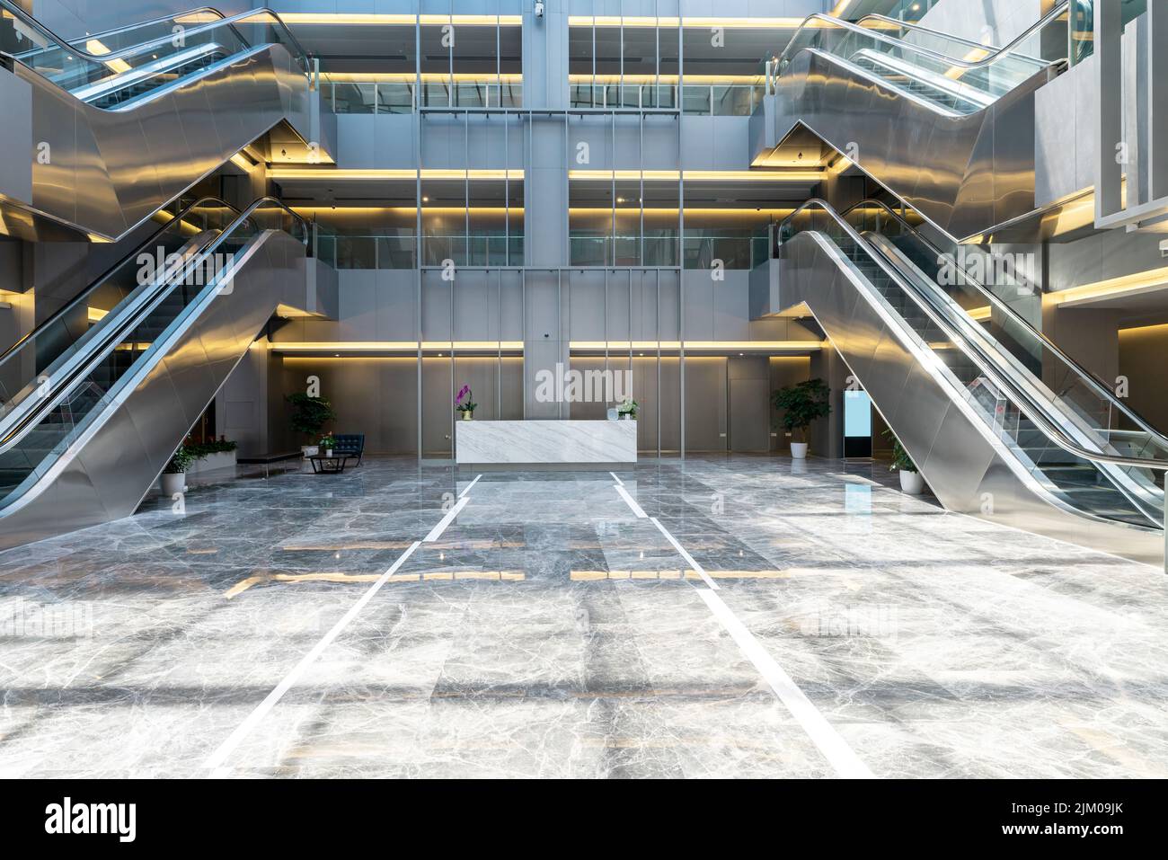 modern hospital lobby with luxury interior and nobody Stock Photo - Alamy