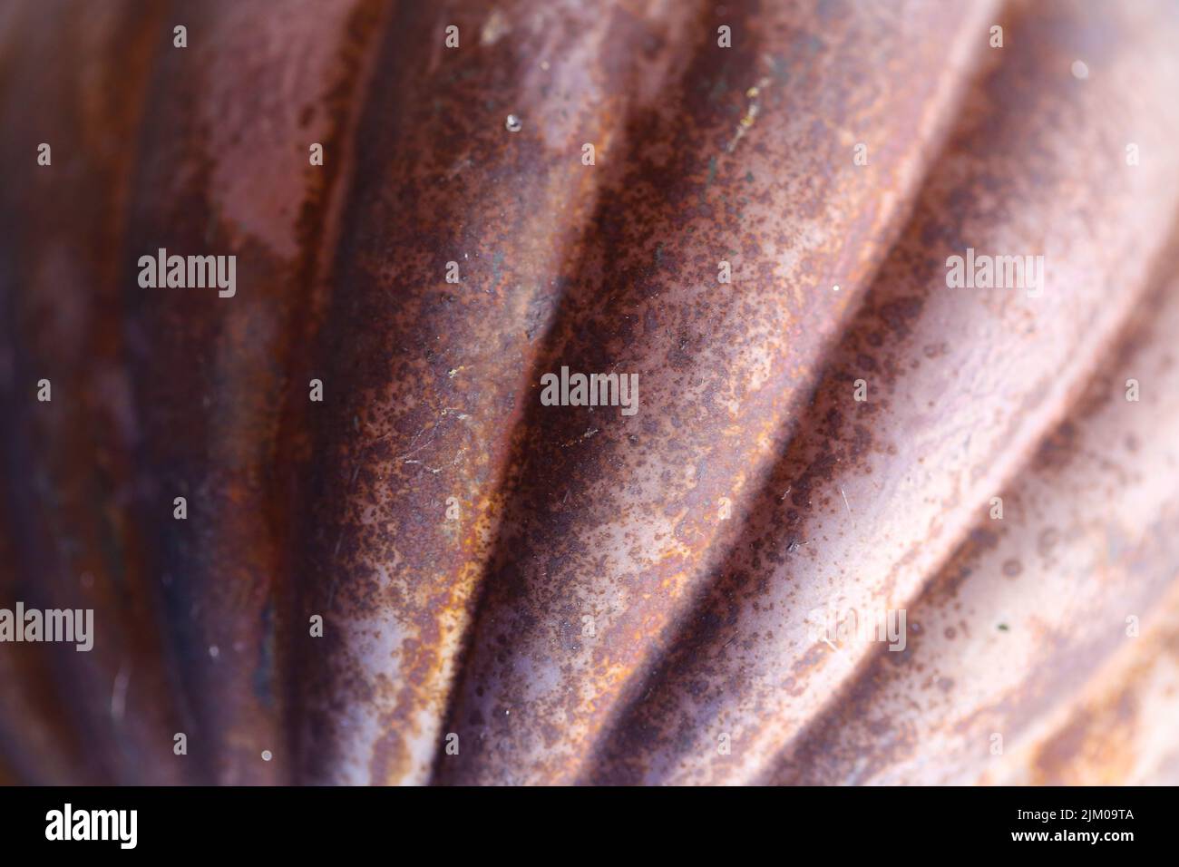 rusty metal .Grunge wallpaper.Ribbed metal rusty surface.Ribbed shiny ...