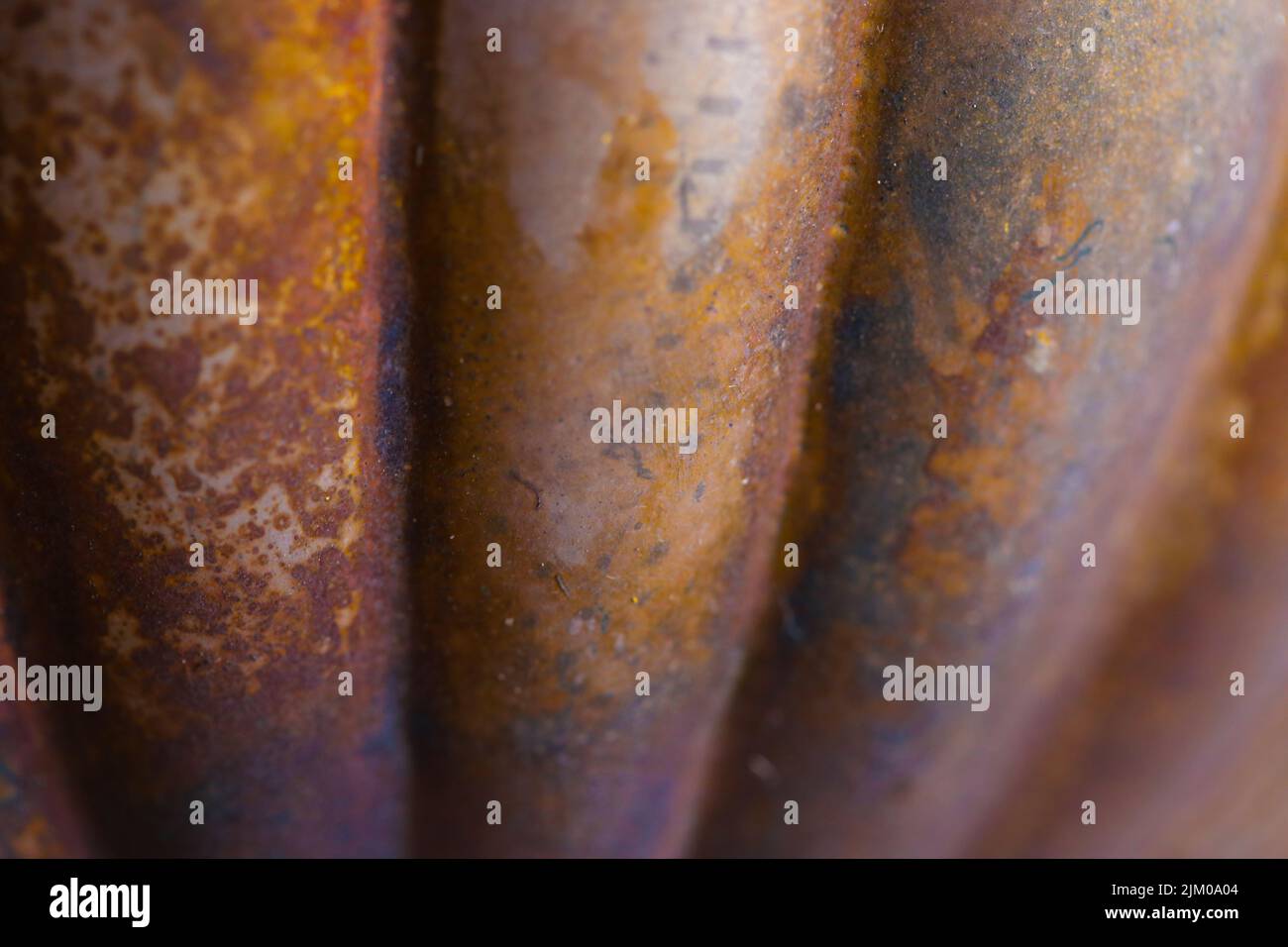 Rusty texture.Grunge photo wallpaper.Ribbed metal rusty surface.Ribbed ...