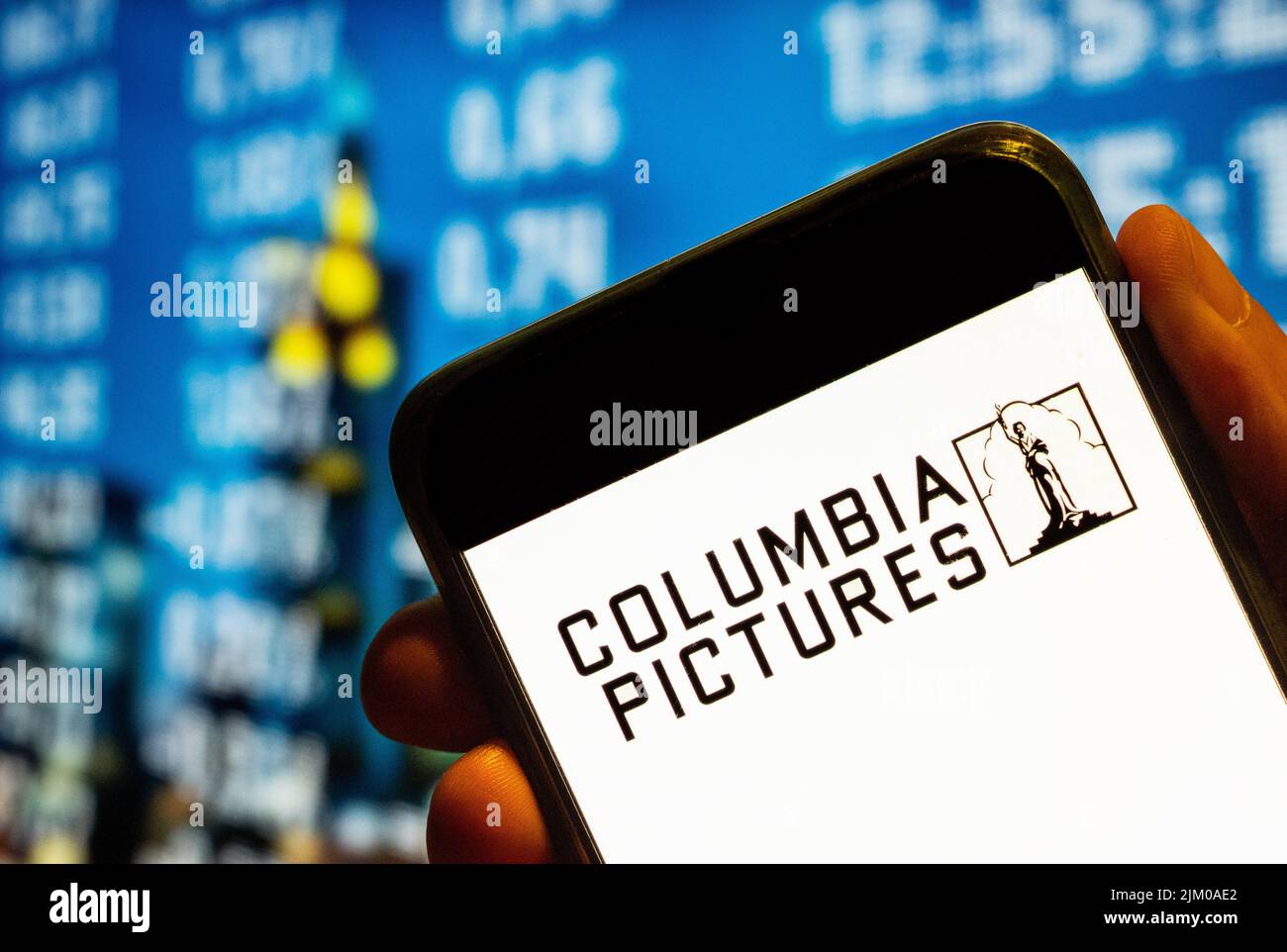 In this photo illustration, the American film studio, production ...