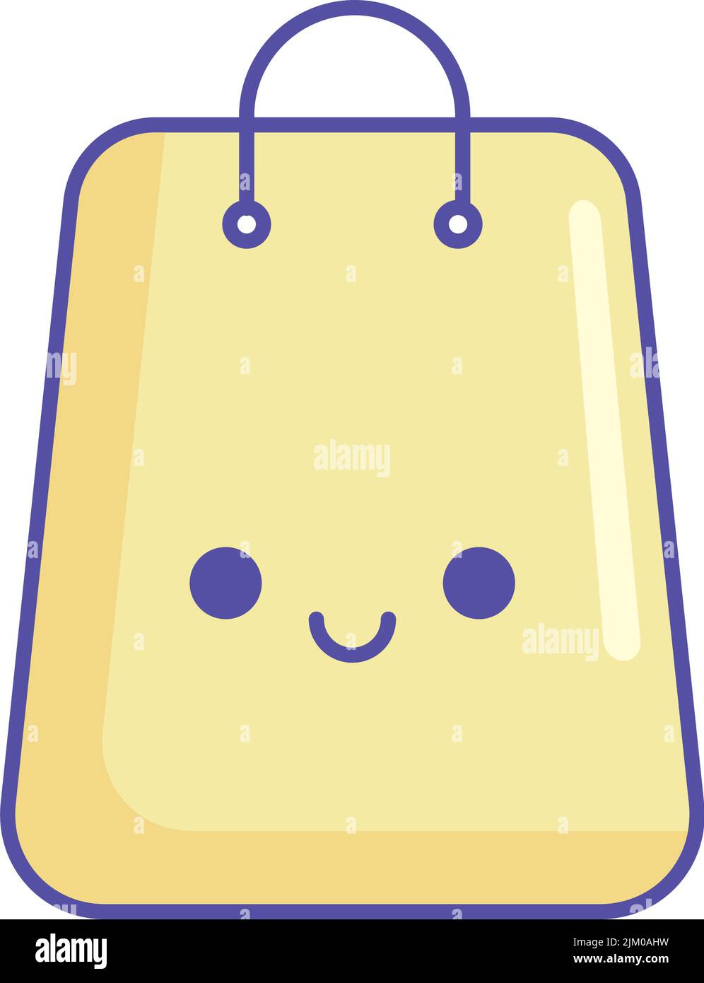 Shopping Bag Kawaii Stock Vector Image And Art Alamy