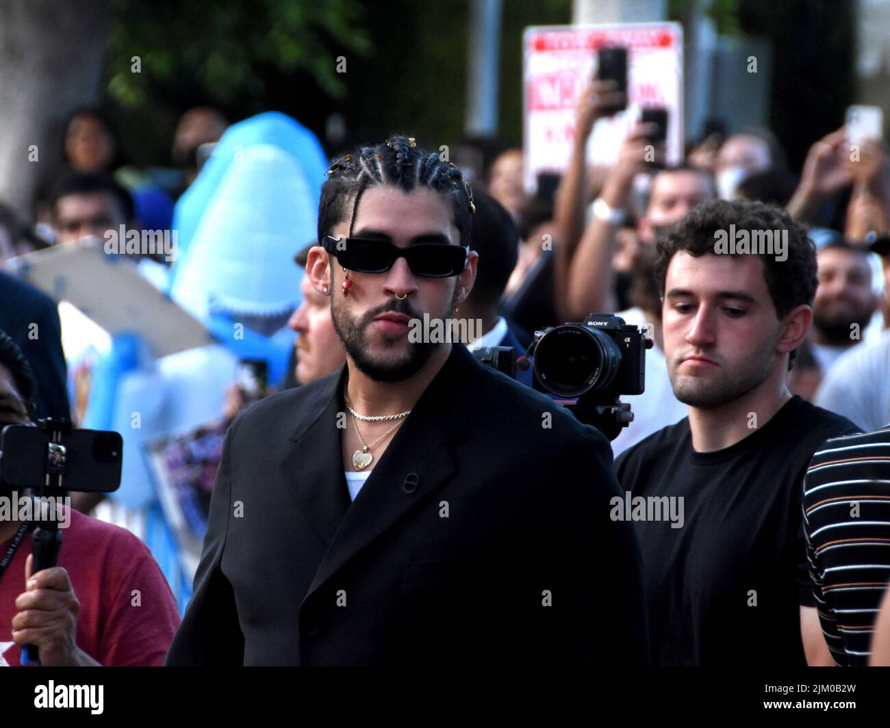 Los Angeles, California, USA 1st August 2022 Singer/Actor Bad Bunny ...