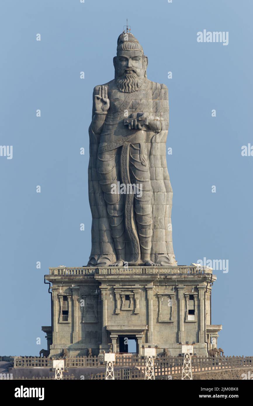 Tiruvallur Statue of Tamil poet and philosopher Valluvar, 41m Tall ...