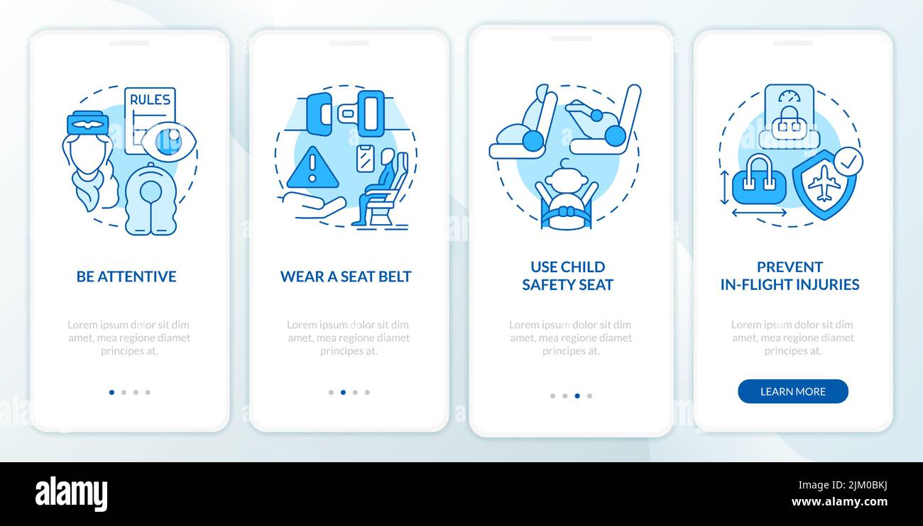 Airplane passenger safety guide Stock Vector Images - Alamy