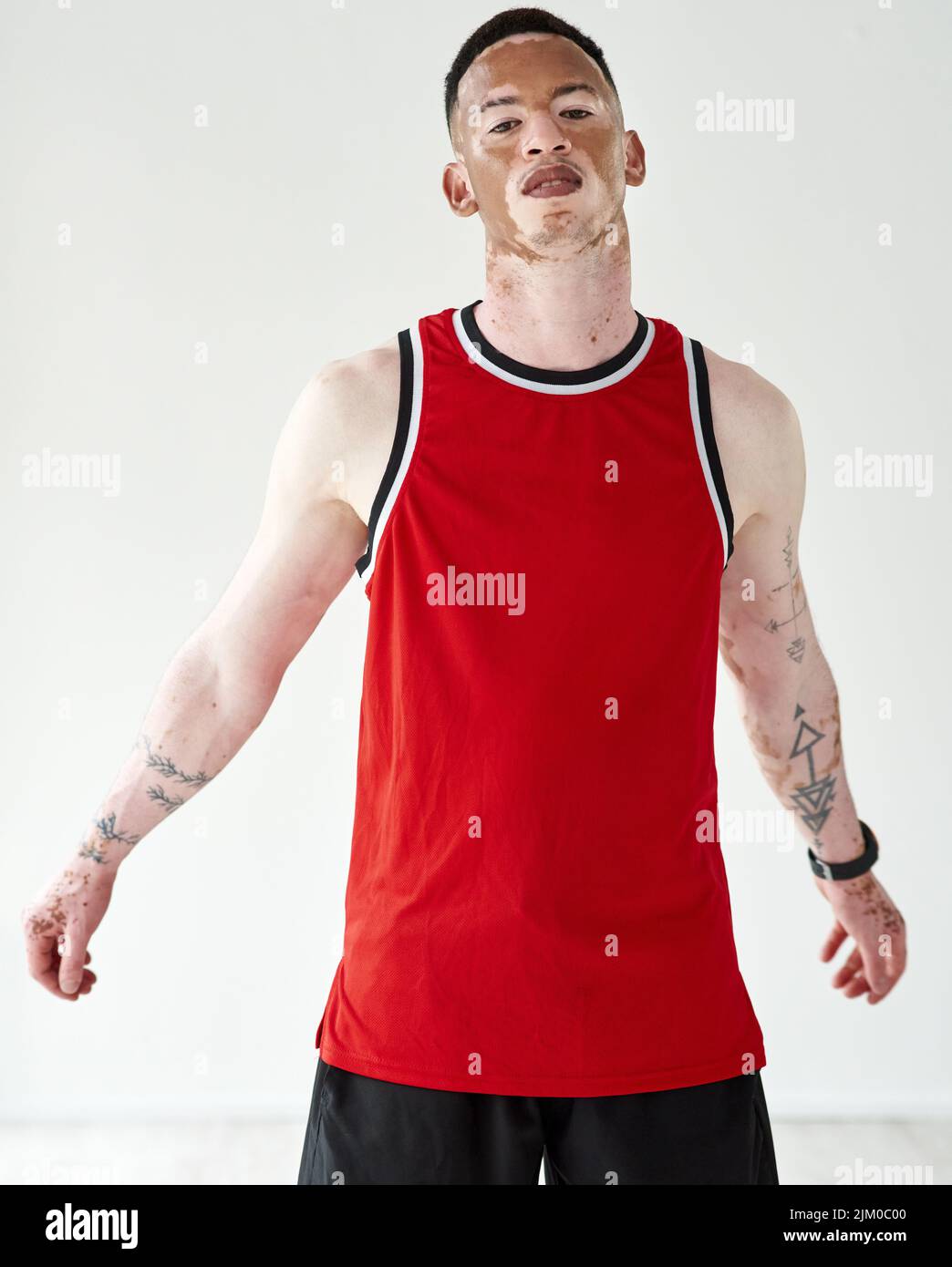 Im ready for the challenge. Cropped portrait of a handsome young male ...