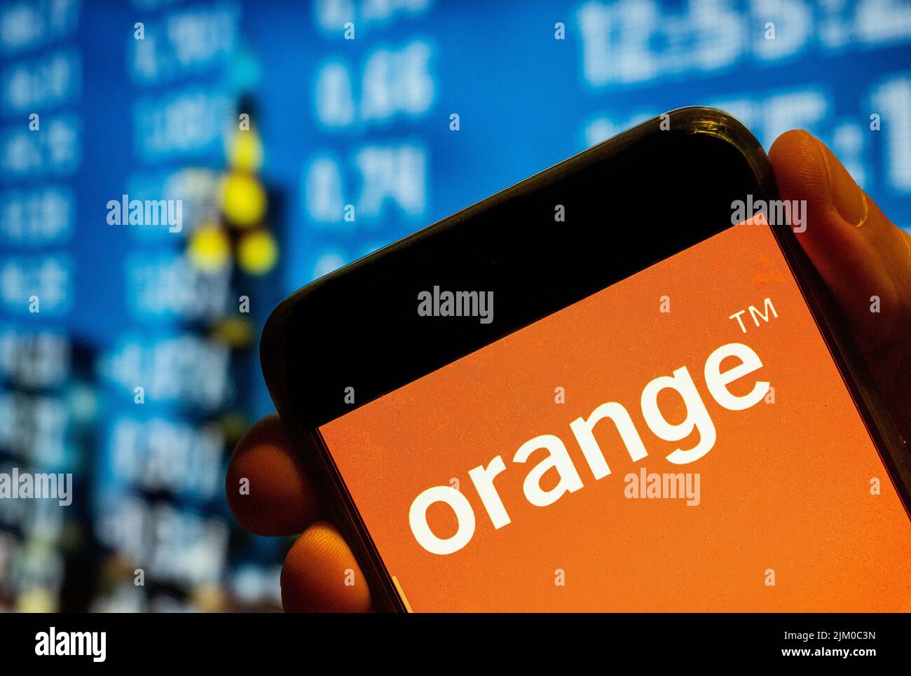 Orange mobile phone logo on hi-res stock photography and images - Alamy
