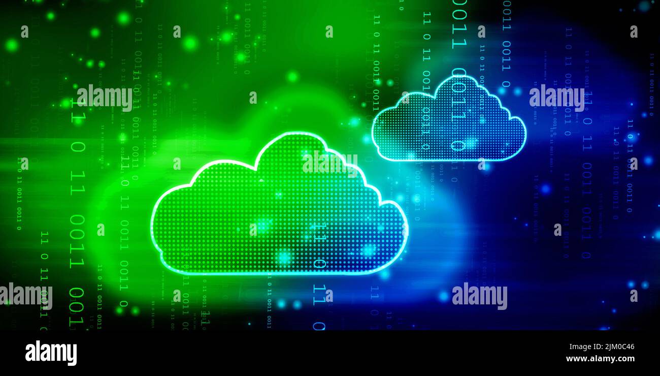 2d rendering technology Cloud computing Stock Photo - Alamy